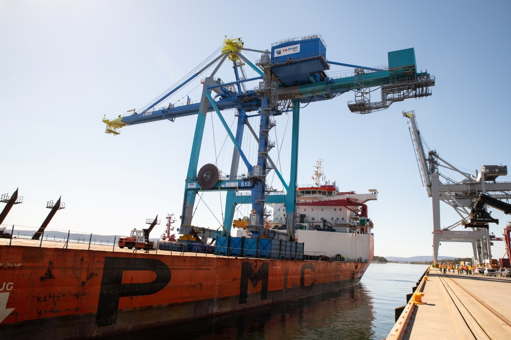 Oslo Havn - Ny elektrisk sjøkran til Norges største containerhavn